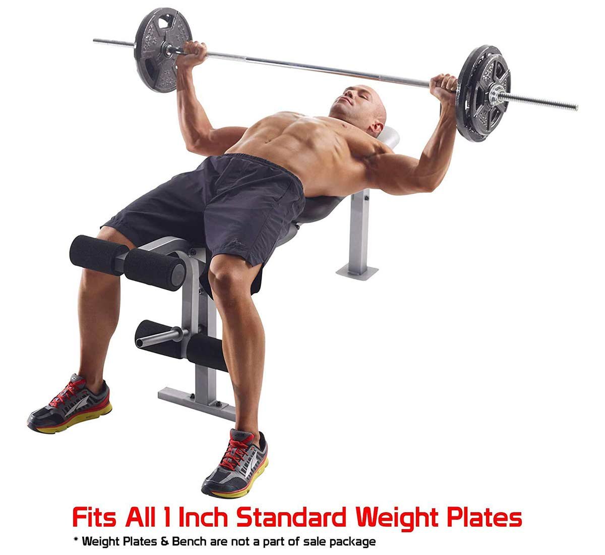 Dolphy Straight Barbell Rod 6 Feet 25mm Standard with Spinlocks - Max ...